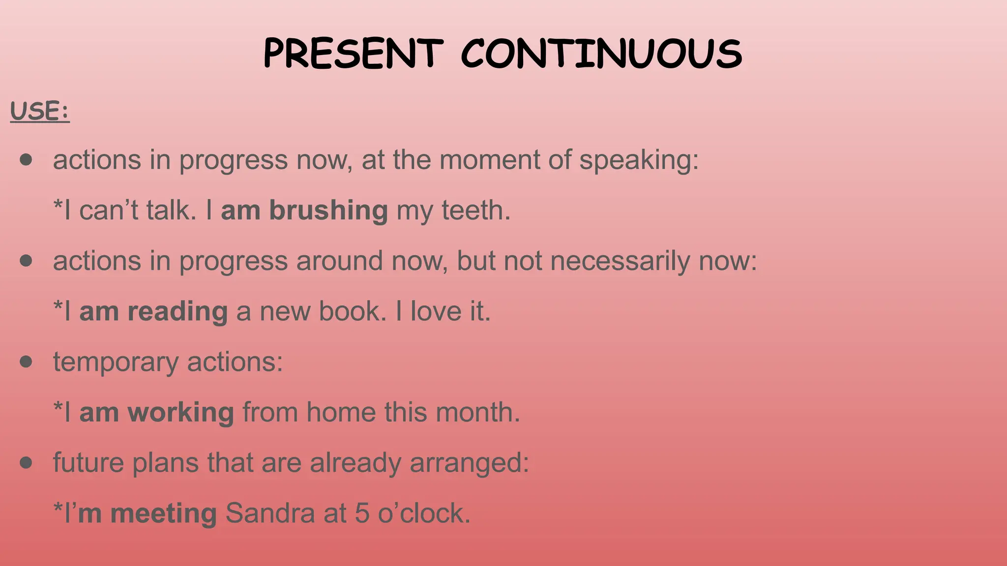 PRESENT SIMPLE VERSUS PRESENT CONTINUOUS.pptx