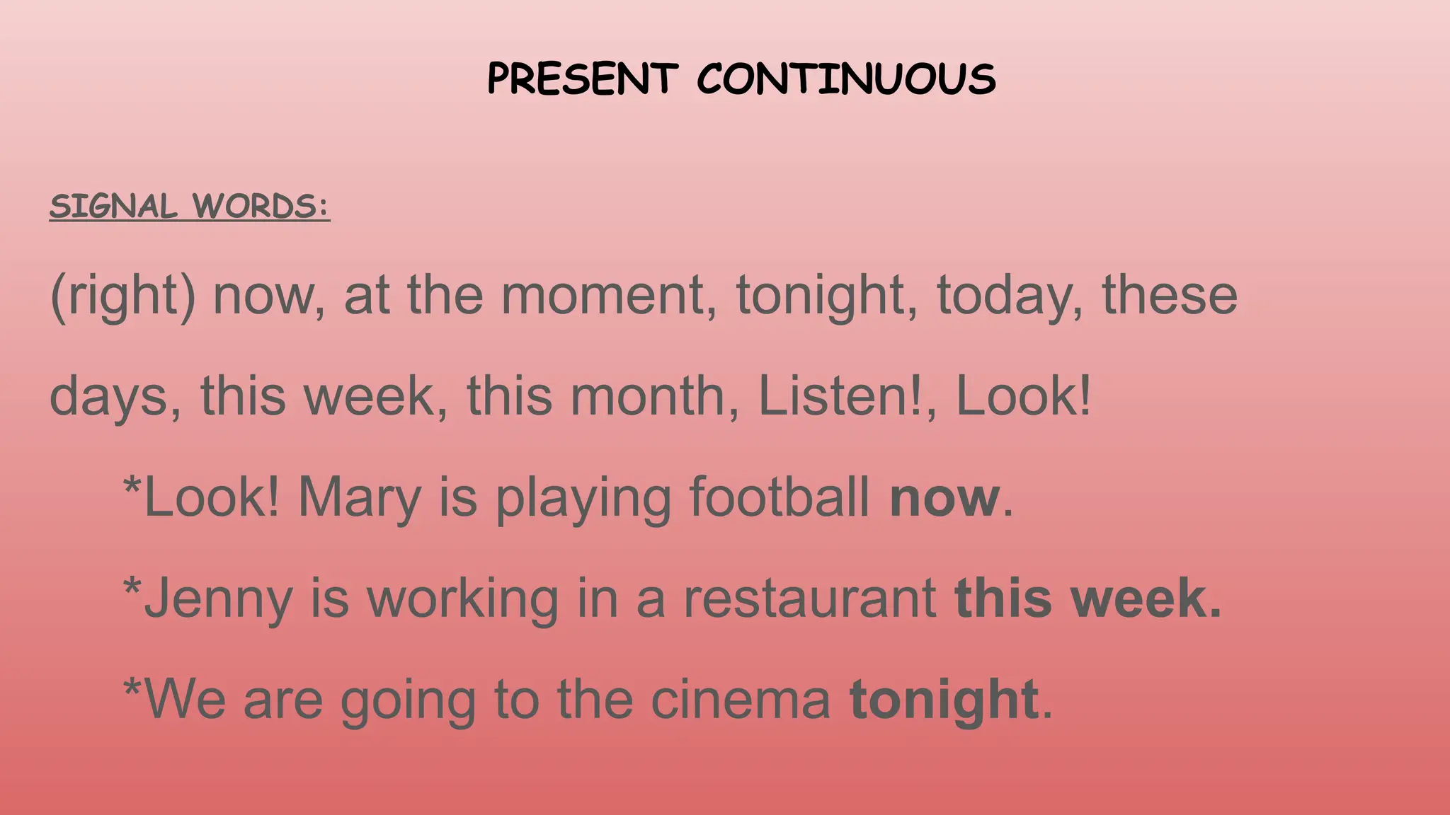 PRESENT SIMPLE VERSUS PRESENT CONTINUOUS.pptx