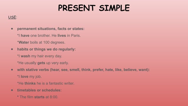 PRESENT SIMPLE VERSUS PRESENT CONTINUOUS.pptx