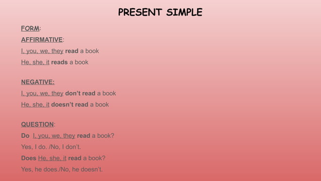 PRESENT SIMPLE VERSUS PRESENT CONTINUOUS.pptx