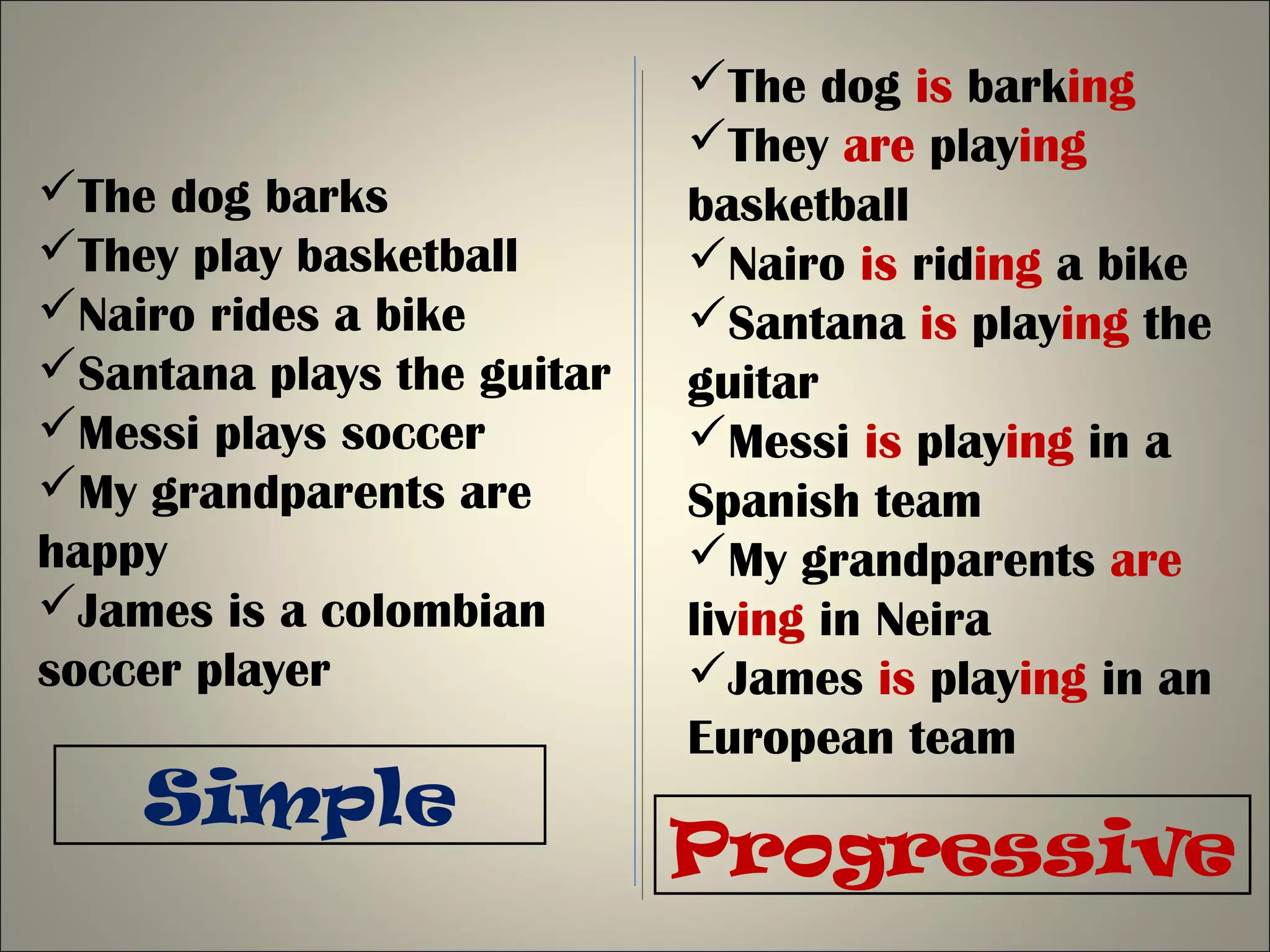 Present simple vs countinous | PPT