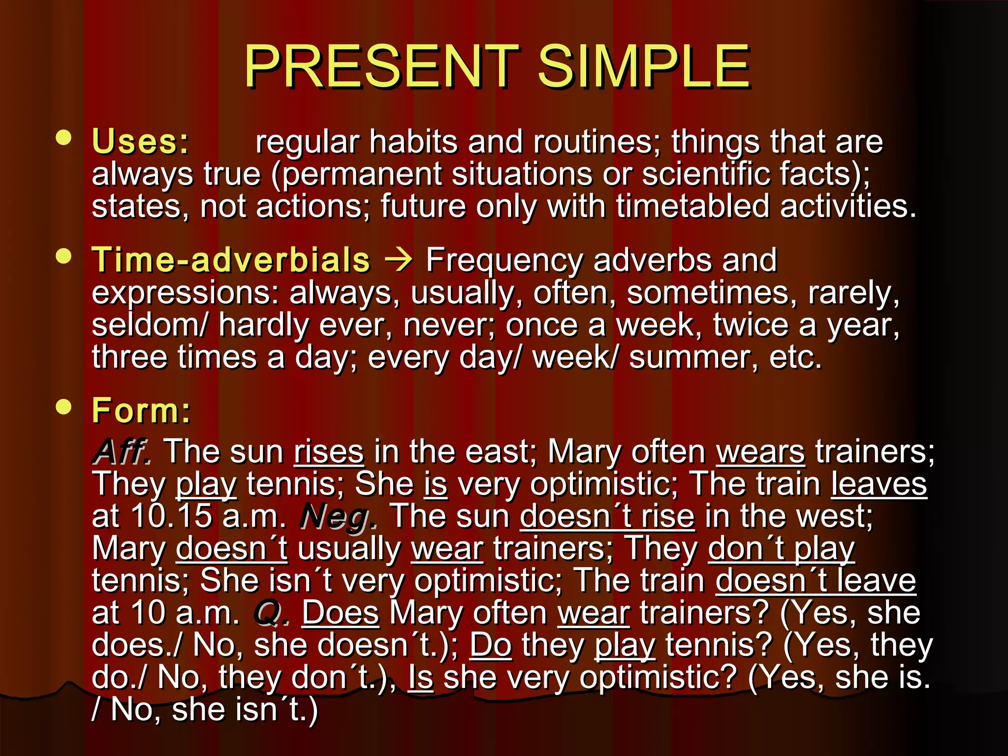 Present simple vs present continuous | PPT