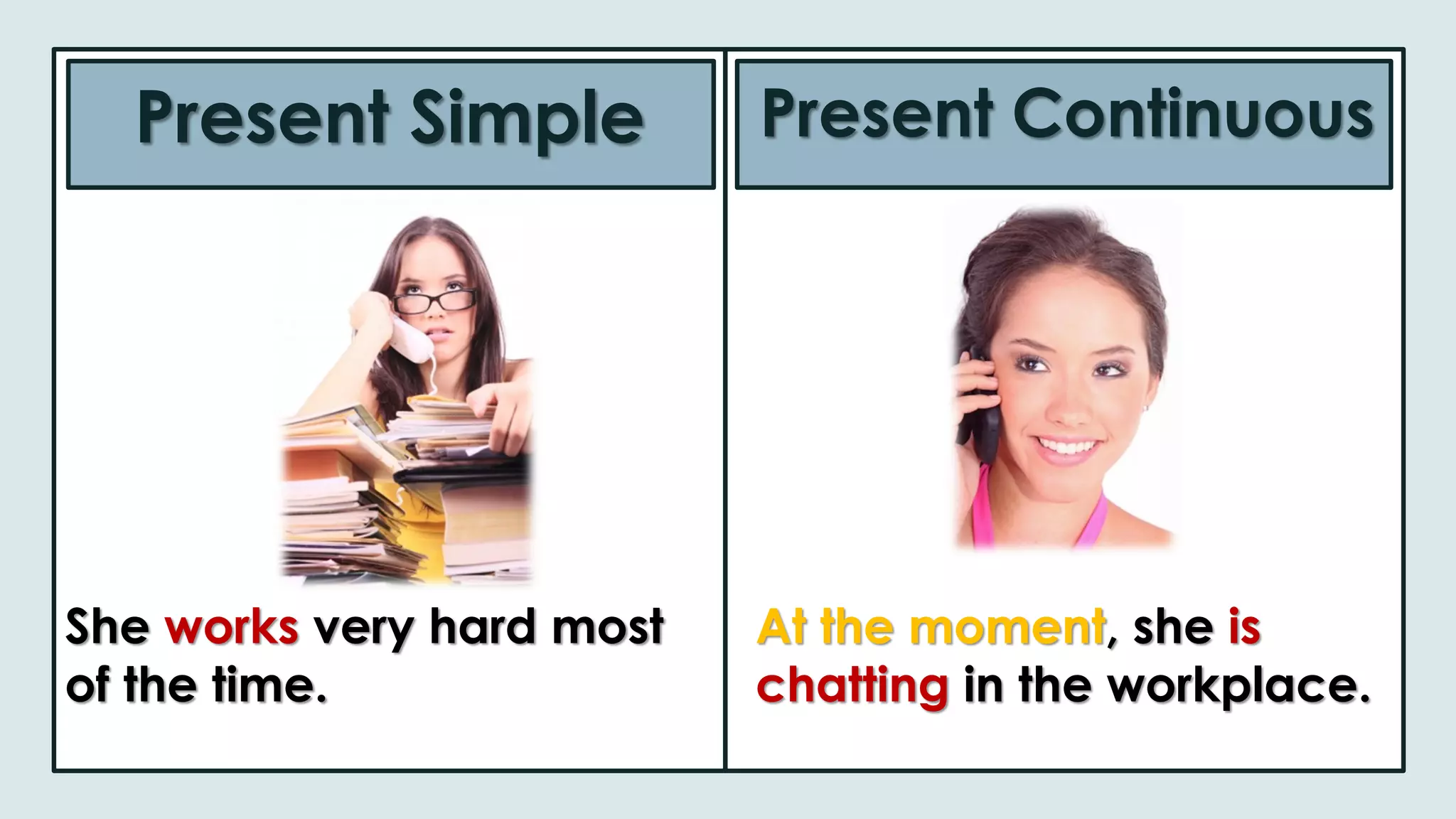 Present Simple vs Present Continuous - English Language | PDF