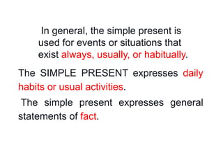 Present simple vs present progressive | PPTX