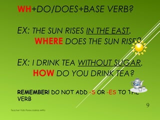 Present simple yes no questions wh2 | PPT