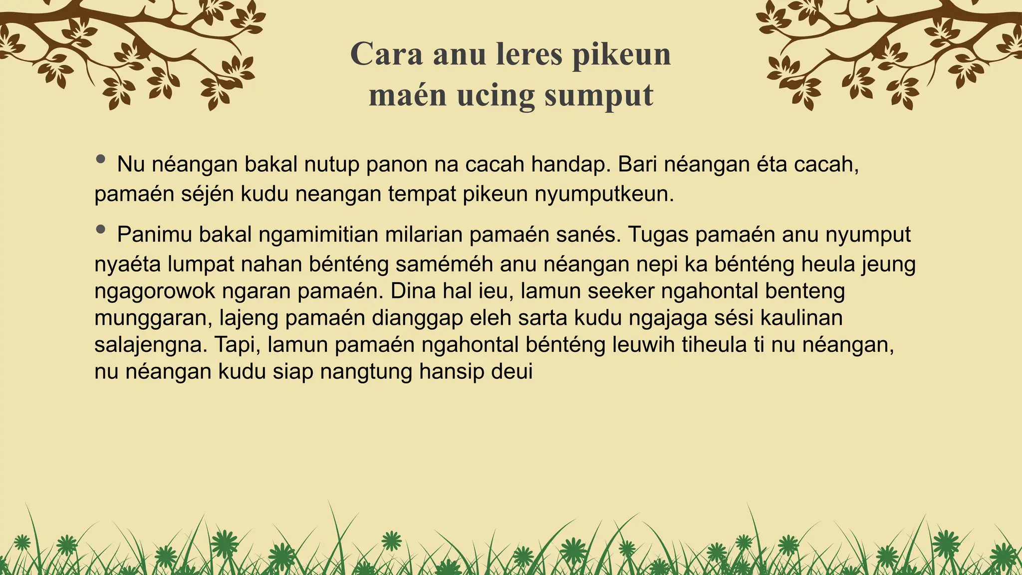 presentasi ucing sumput sigma mewing ssss | PPT