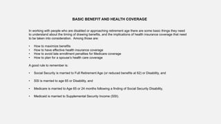 Social Security and SSI, Where Medicare and Medicaid Intersect | PDF