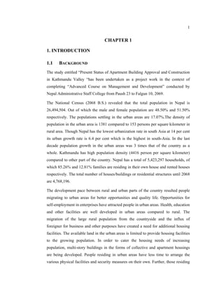 Present status of apartment building approval and construction | PDF