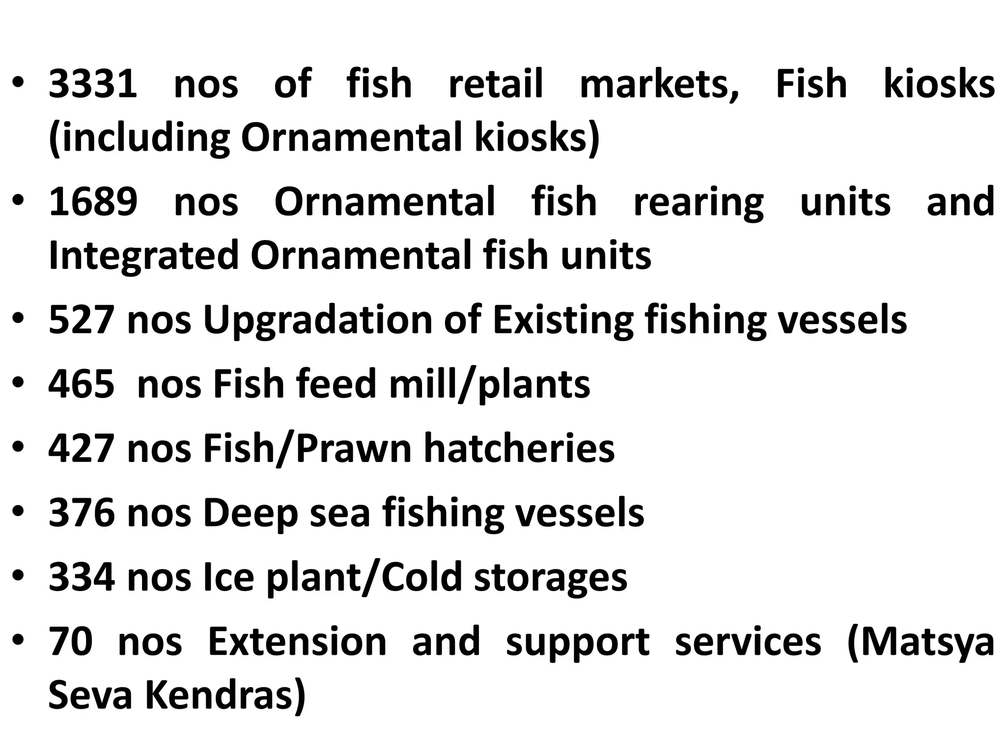 Present status of FIsheries sector and Potential for sustainable ...