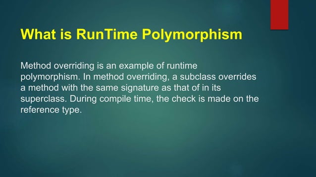 Presentstion polymorphism opp Java muet u | PPT