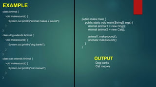 Presentstion polymorphism opp Java muet u | PPT
