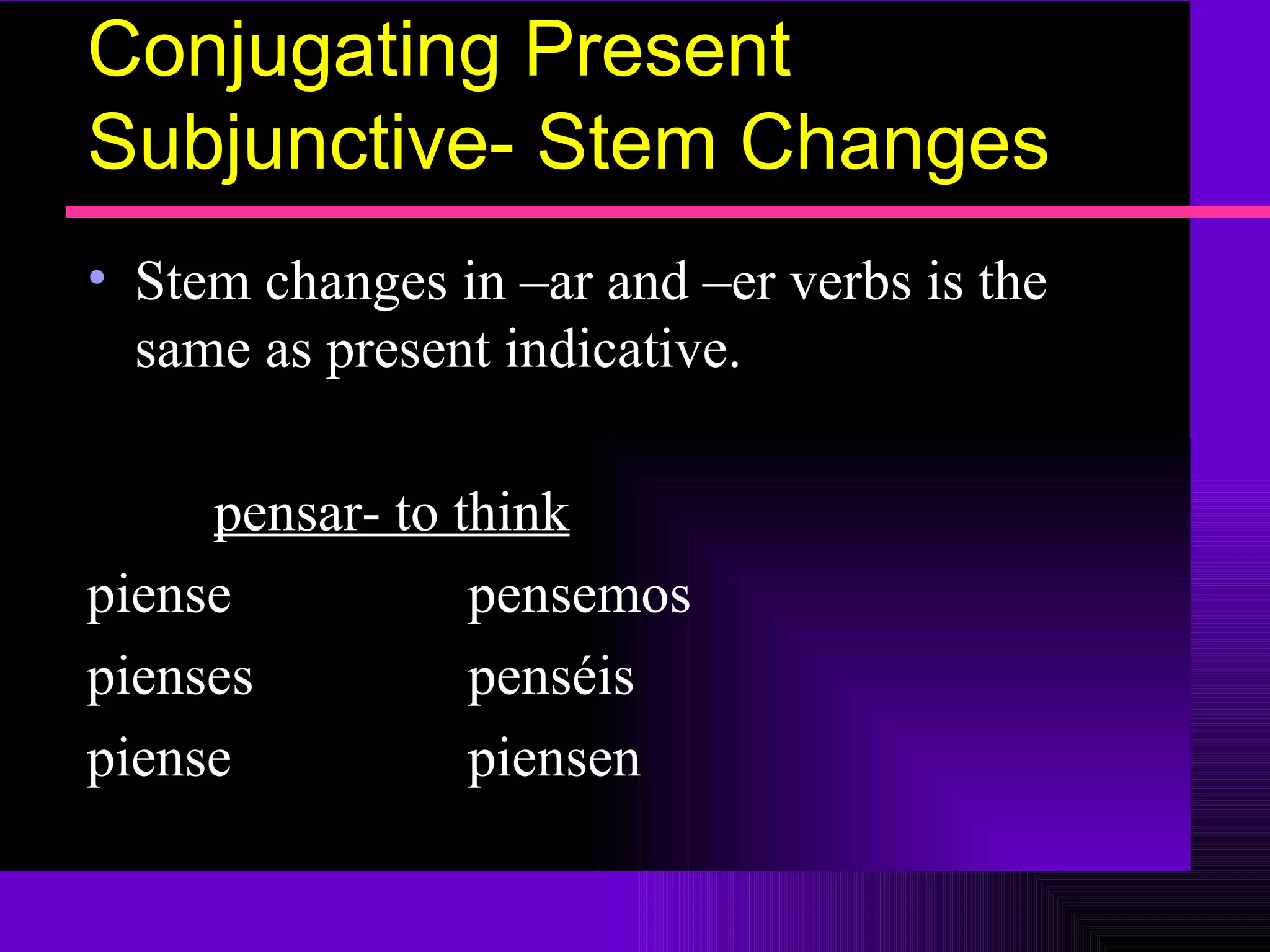 Present subjunctive | PPT