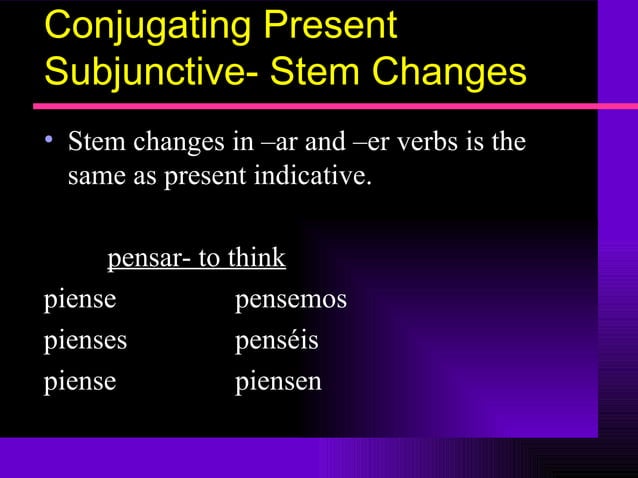 Present subjunctive | PPT
