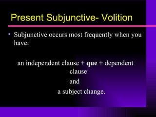 Present subjunctive | PPT