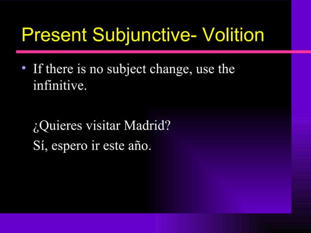 Present subjunctive | PPT