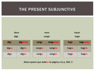 Present subjunctive | PPTX