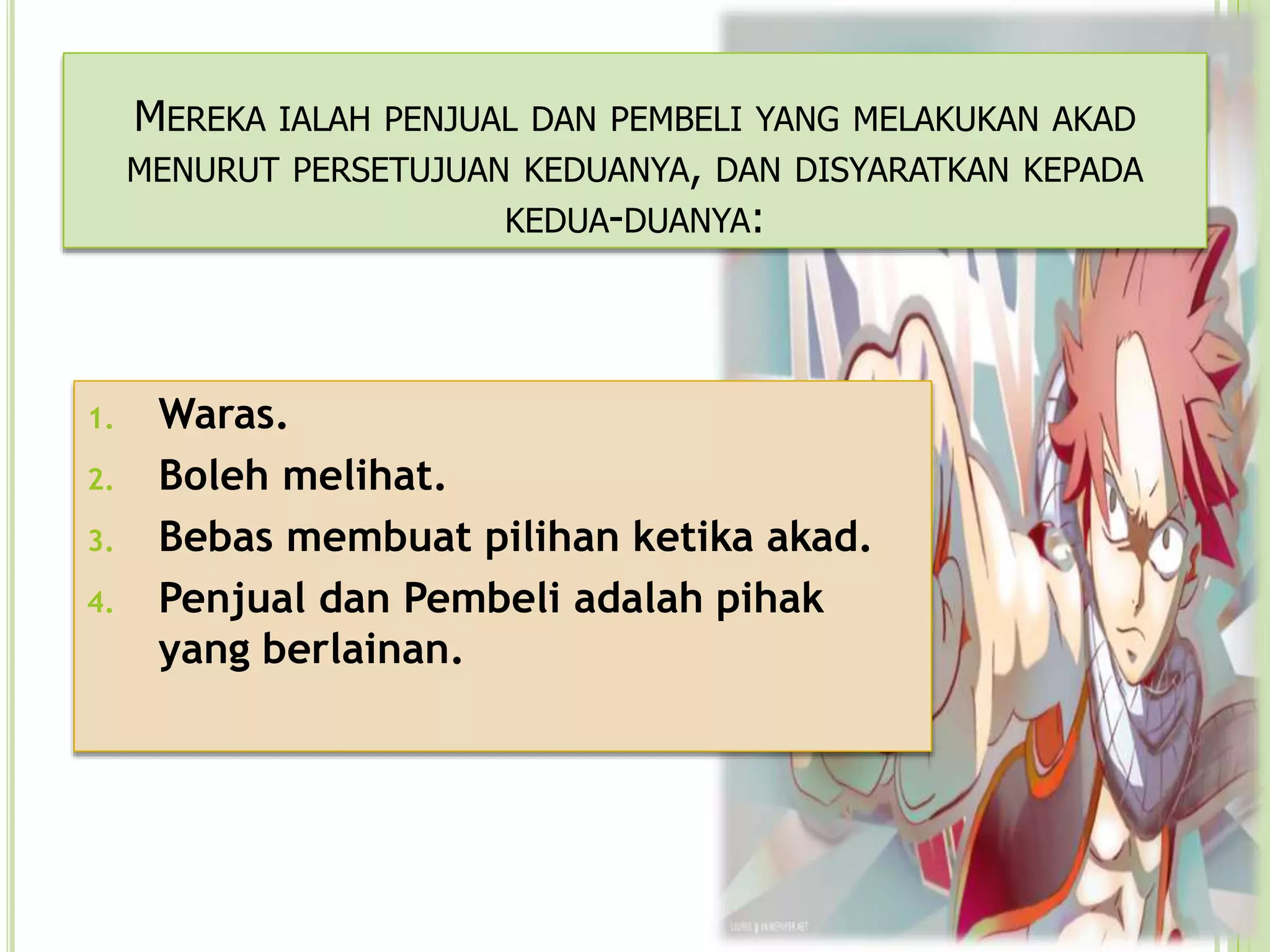 Bab 5- Akad, Rukun dan Syarat Jual Beli. | PPTX