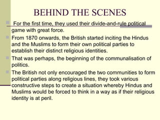 Partition of Bengal Presented by Mirza Husnain | PPT | Hinduism ...