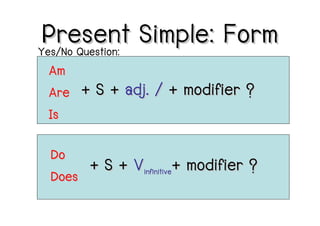 F2F: Present Simple | PDF