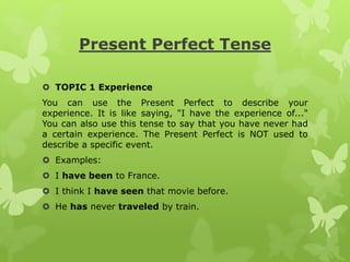 Present tense | PPTX