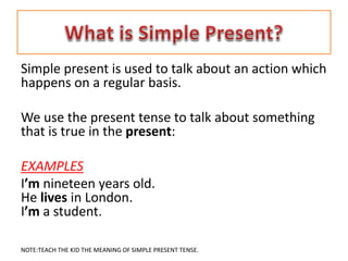 Present tense | PPTX