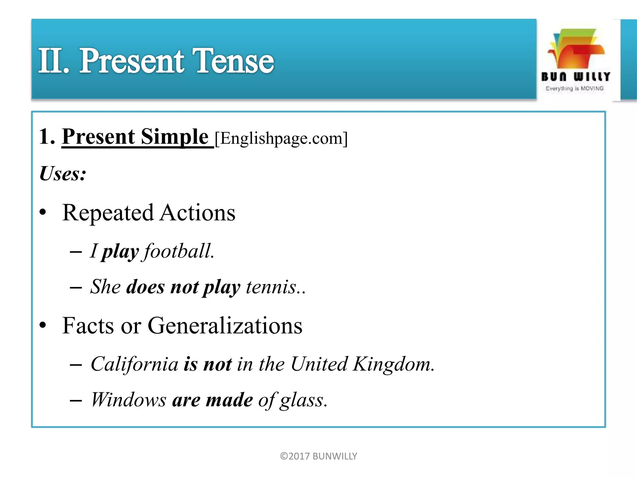 Present tense | PPTX