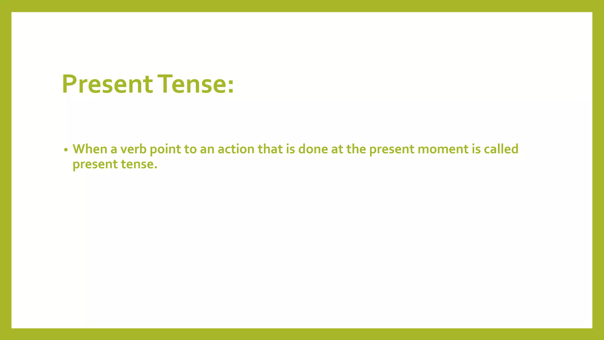 Present tense | PPT