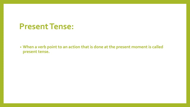 Present tense | PPT