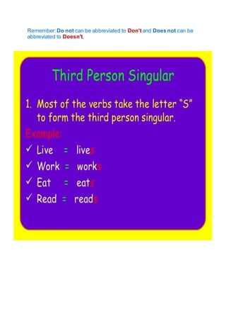 Rules People 3Rd Person Verb – Present Tense In Third Person – YZIP