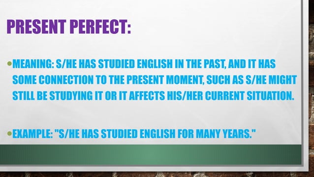 Tense-Present Tense: Simple, Progressive, Perfect, Perfect Progressive ...