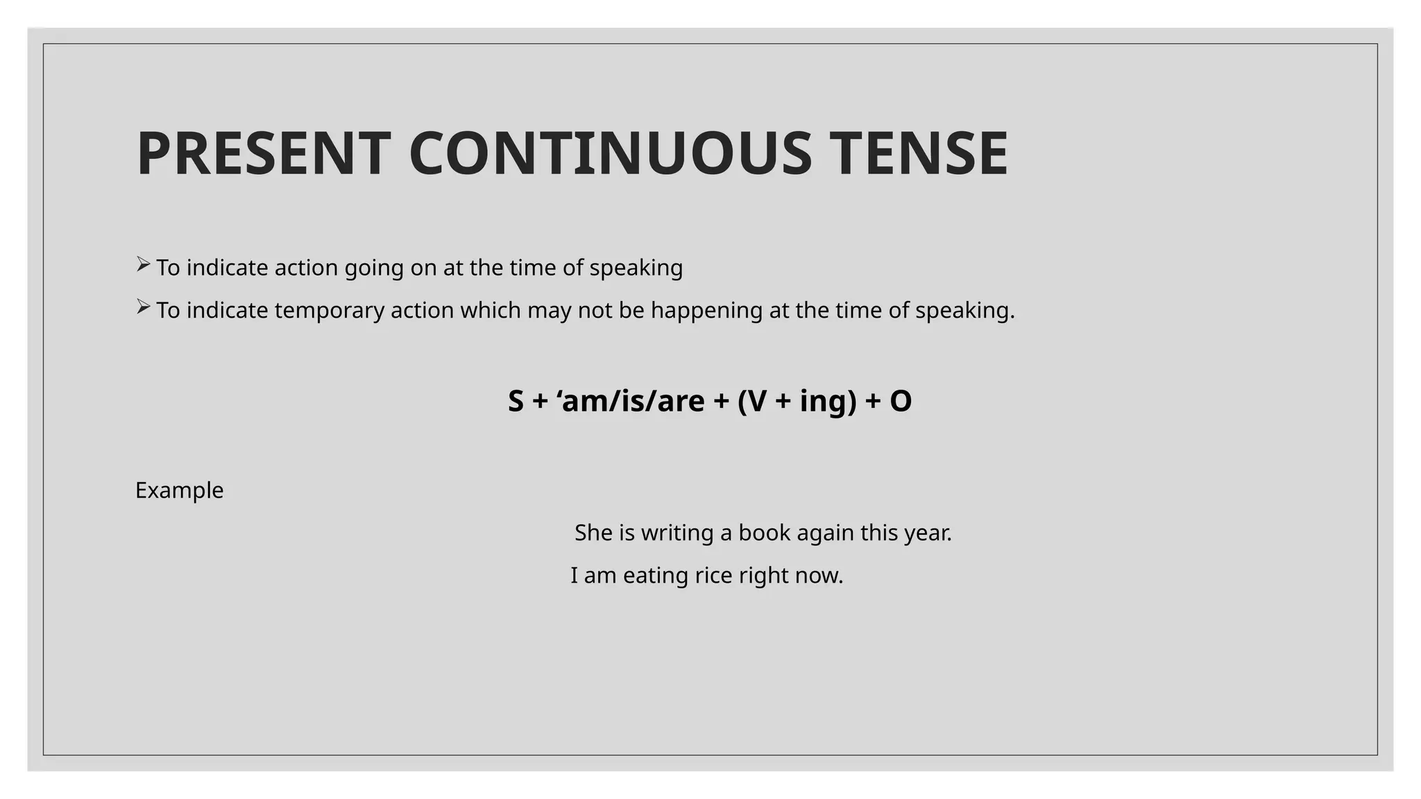 UEC ENGLISH PRESENT TENSE JUNIOR AND ELEMENTARY | PPTX