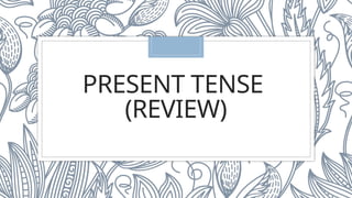 UEC ENGLISH PRESENT TENSE JUNIOR AND ELEMENTARY | PPTX