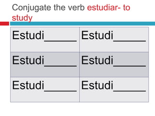 Present tense ar 11.3 | PPTX