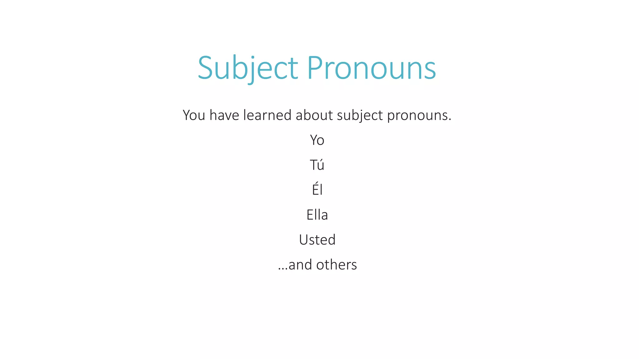 Present tense ar verbs | PPTX
