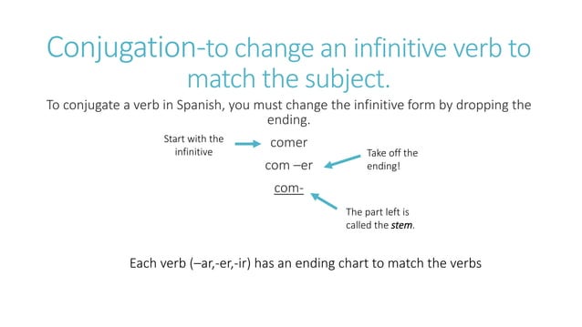 Present tense er -ir verbs | PPT