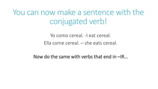 Present tense er -ir verbs | PPT