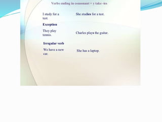 Present tense simple present | PPTX