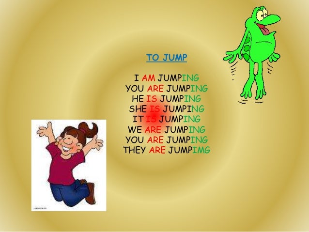 Present tense continuos