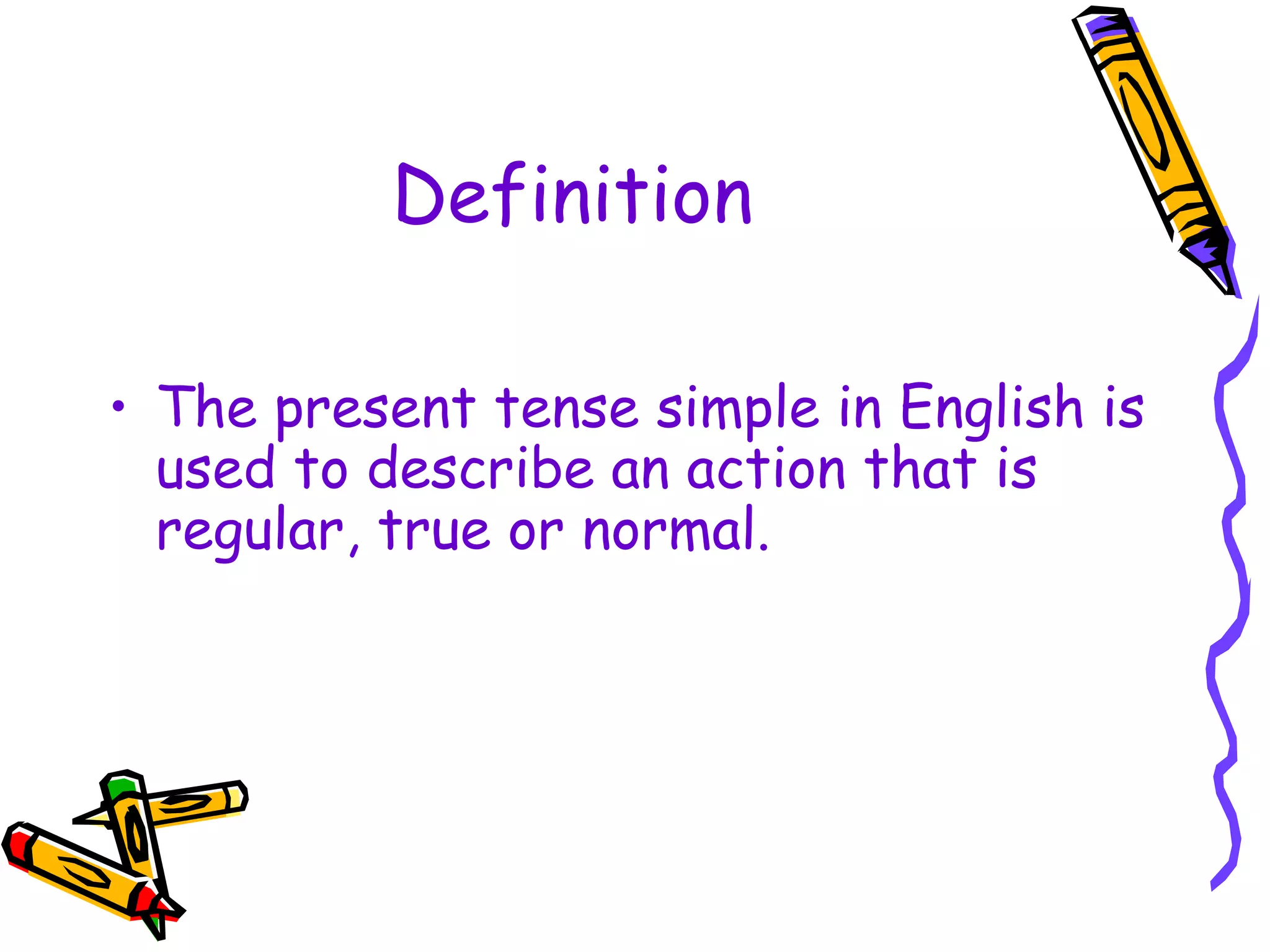 Present tense power point | PPT