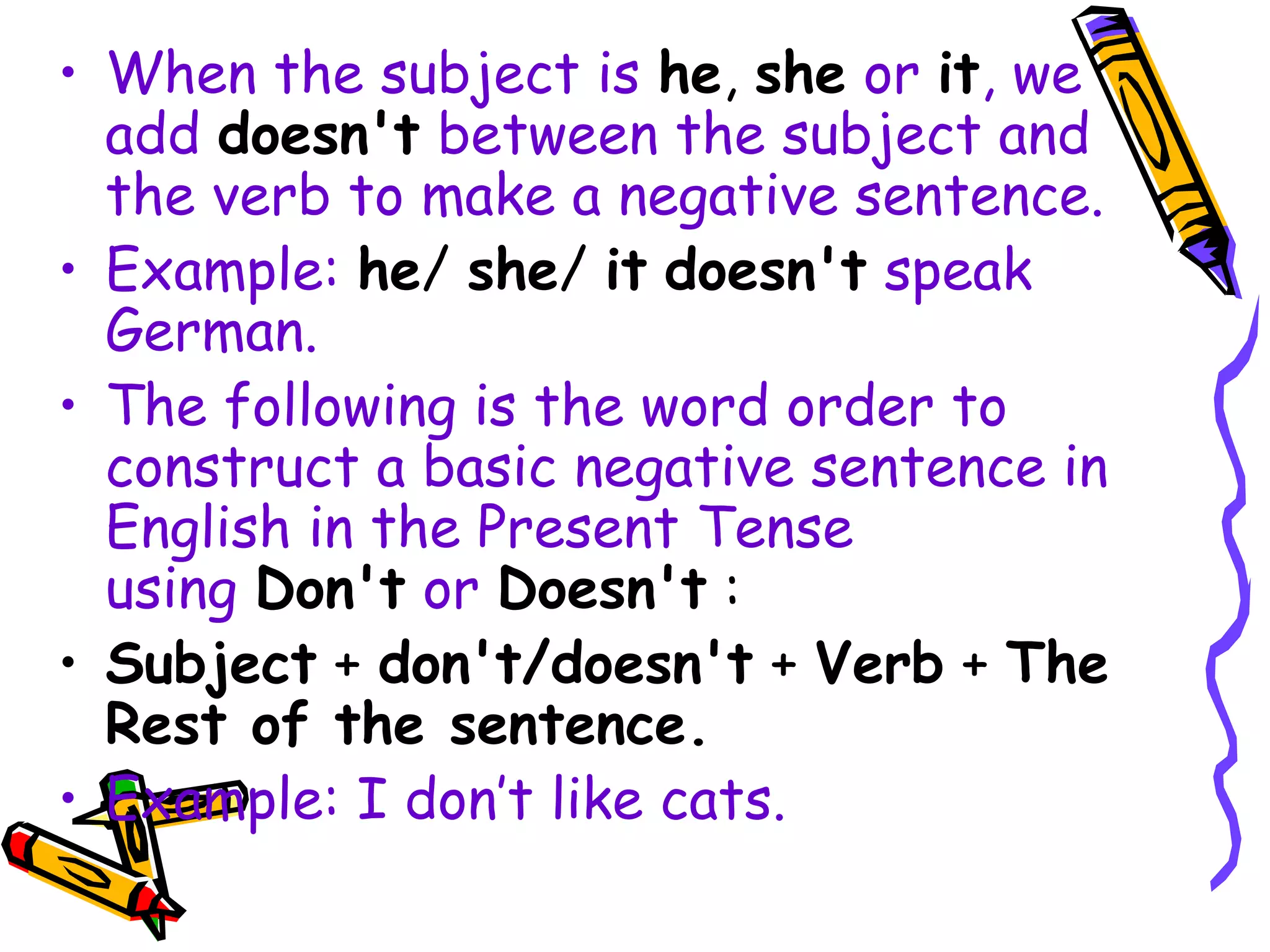 Present tense power point | PPT
