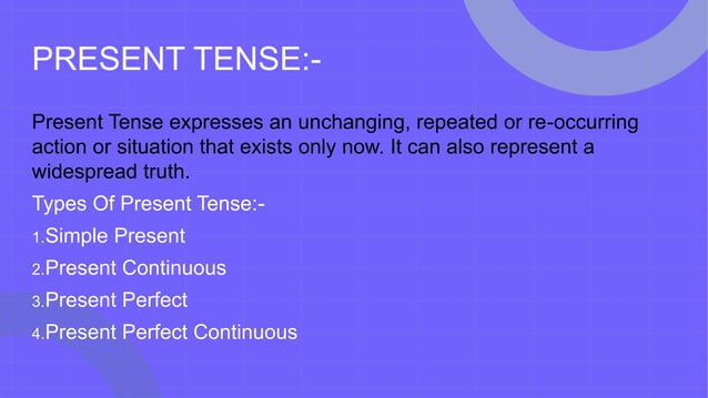 Present tense ppt by HEMASAI.P | PPT
