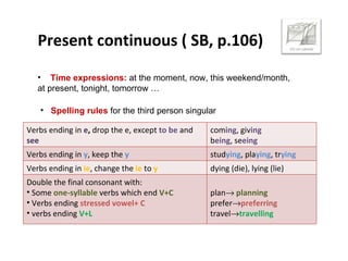 Present tenses | PPT