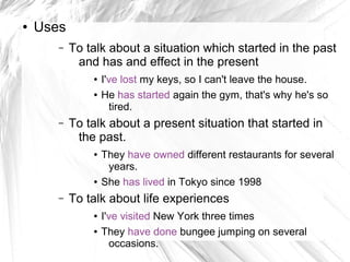 Present tenses | ODP