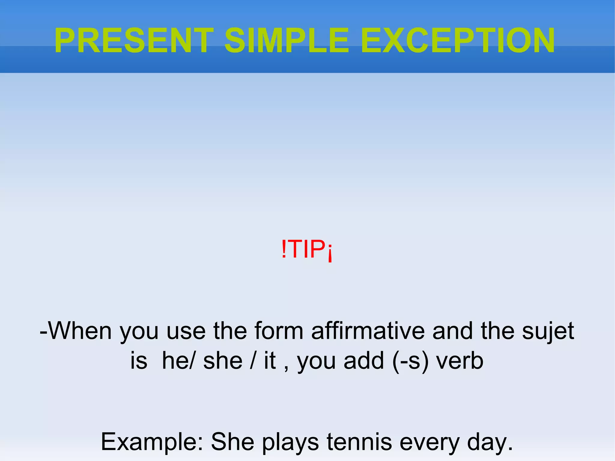 Present tenses | ODP