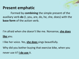 Present Tenses | PPT