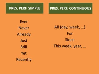 Present tenses | PPTX