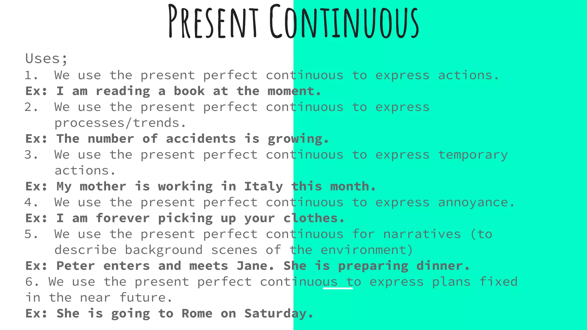 Presentation of the Present Tenses. | PPT