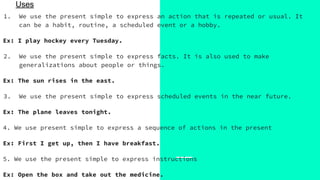 Presentation of the Present Tenses. | PPT