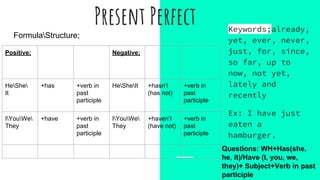 Present tenses. | PDF