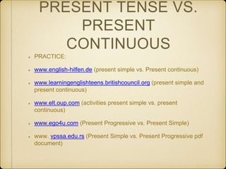Present tenses | PPTX